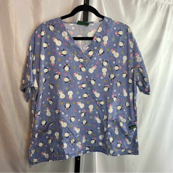 Uniform Advantage | Tops | Uniform Advantage Ua Scrubs Blue Penguin ...